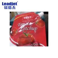 China Barcode Expiry Date Batch Number Continuous Inkjet Printer Food Grade Ink Food Packages for sale