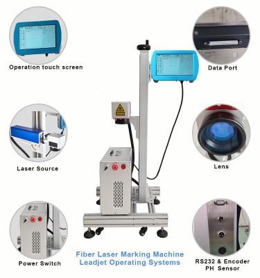 China Date Coding Fiber Laser Engraving Machine For Metal ISO CE Certificate for sale