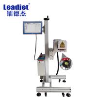 China Co2 laser expiry code marking machine flying type for industrial production line for sale