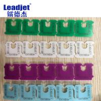 China Leadjet 50W Fiber Metal Products Desktop Laser Coder With Computer for sale