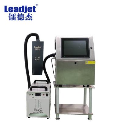China UV6320 Variable QR Code Inkjet Printer Small Size Curable Ink Live Printing for sale
