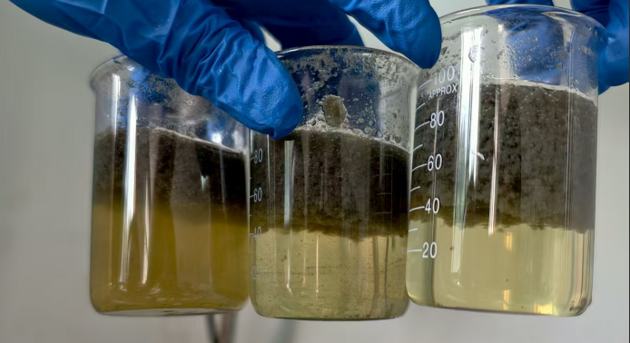Post-press livestock wastewater jar test using PAC Decoloring Agent and anionic PAM