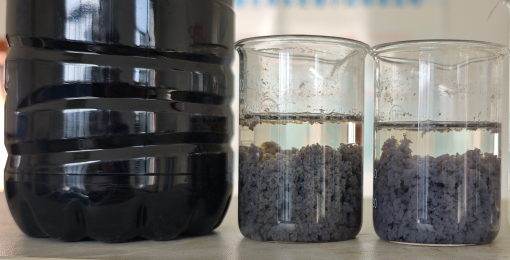 Aluminum anodizing wastewater jar test with BWD-01 Water Decoloring Agent, PAC, pH adjustment and anionic PAM