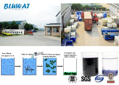 China BWD-01 Color Removal Chemical for Textile Wastewater Treatment - 50% Solid Content, 50-300 cps Viscosity for sale