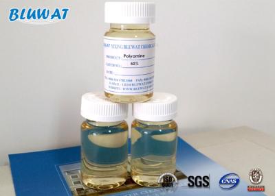 China Cationic Polyelectrolyte Quaternary Ammonium Polymer Water Treatment Chemical 50% Solid Content 200-18000cps Viscosity for sale