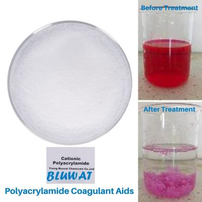China Blufloc CPAM Cationic Polyacrylamide PAM Coagulant Wastewater Treatment Procedures for sale