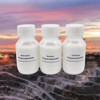 China Polyacrylamide Flocculent Powder Pam Mineral Processing Tailings Management Heap Leaching for sale