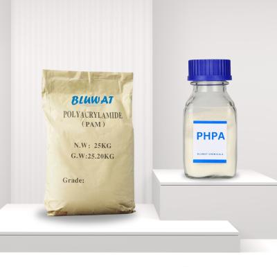 China BLUFLOC PHPA 89% Solid Content Anionic Polyacrylamide for Oil Field Recovery and Drilling Applications for sale