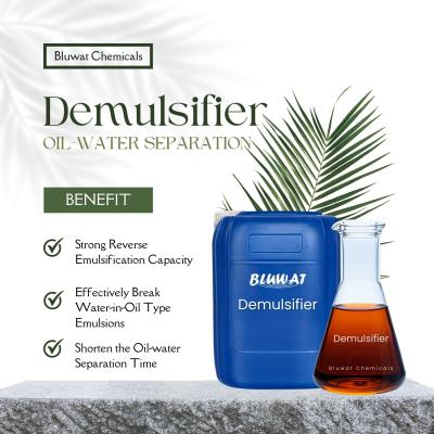 China Reverse Emulsifier Water Treatment Polymer Agent with 40% Solid Content and pH 2-4 for Oil-Water Separation for sale