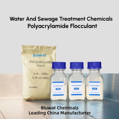 China Polyacrylamide PAM Polyelectrolyte Water And Sewage Treatment Chemicals Used In Stp Plant for sale