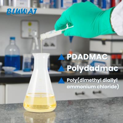 China PDADMAC Cationic Polyelectrolyte Polymeric Quaternary Ammonium Salt For Textile Color Fixing And Dye Effluent Decolorization | Bluwat Chemicals for sale