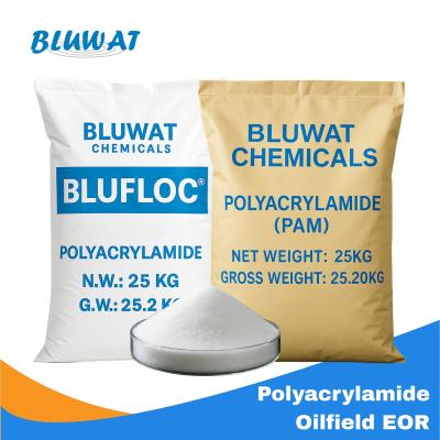 China High Viscosity HPAM Polyacrylamide with 5-25 million Molecular Weight for Enhanced Oil Recovery in 25kg/bag for sale