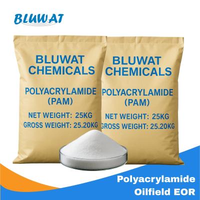 China Oilfield Grade HPAM Polyacrylamide for EOR Mobility Control with 5-25million Molecular Weight in 25kg/bag for sale