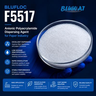 China Paper Pulp Dispersant BLUFLOC F5517 for Recycled Paper and High-Speed Paper Machines for sale