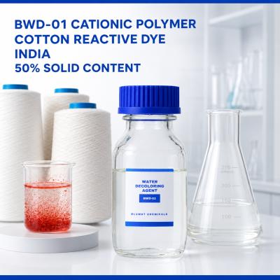 China 50% BWD-01 Cationic Polymer for Cotton Reactive Dye Wastewater Treatment in India for sale