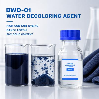 China BWD-01 50%-55% Water Decoloring Agent for High-COD Knit Dyeing Effluent in Bangladesh for sale