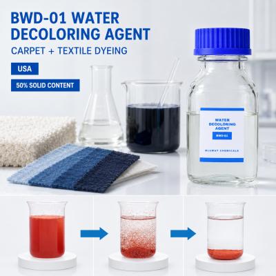 China BWD-01 Water Decoloring Agent with 50% Solid Content for Textile Wastewater Treatment Using Cationic Polymer for sale