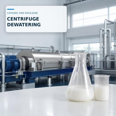 China Cationic Polyacrylamide PAM Emulsion for Centrifuge Dewatering of Activated Sludge for sale