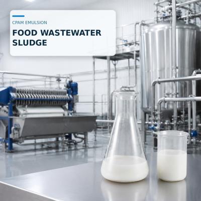 China CPAM Emulsion for Food Processing Wastewater Sludge Dewatering for sale
