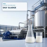 China High-Charge Cationic Polyacrylamide Emulsion for Refinery Oily Sludge Dewatering in Liquid Emulsion Form for sale