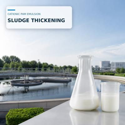 China High Molecular Weight Cationic PAM Emulsion for Municipal Sludge Thickening with Medium to Ultra-High Charge for sale