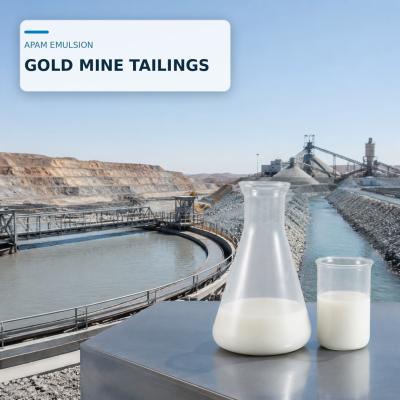 China Anionic PAM Emulsion for Gold Tailings Settling, Water Recovery, and Very-High Molecular Weight Flocculation for sale