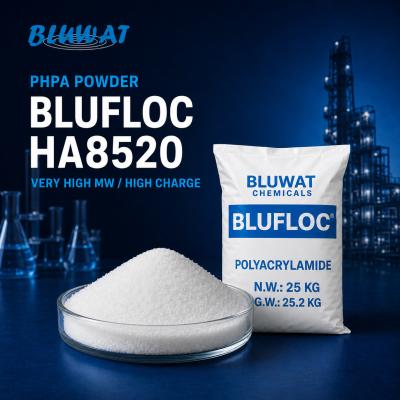 China BLUFLOC HA8520 PHPA Powder - Very High Molecular Weight, High Charge for sale