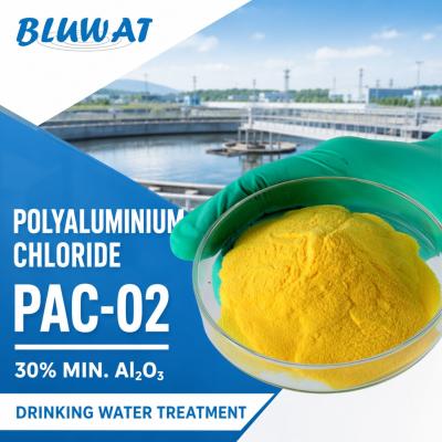 China 30% Min. Al2O3 White Powder 25kg Bag PAC-01 Polyaluminium Chloride for Drinking Water Treatment for sale