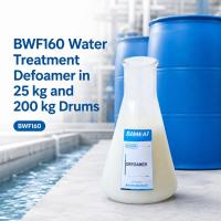 China BWF160 Nonionic Silicone Defoamer for Wastewater Effluent with 50-300 ppm Dosage in 25 kg and 200 kg Drums for sale