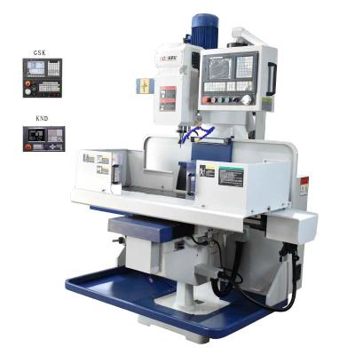 China R8 Spindle Heavy Cutting 3 Axis CNC Milling Machine Machining Center 350KG Load for sale