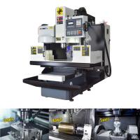 China High Rigidity CNC Vertical Milling Machine 400KG Max Load 3 Axis BT40 Spindle for sale
