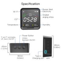 China Wifi Smart Co2 Detector 3 In 1 With Oled Display for sale