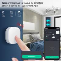 China Tuya Zigbee 3v Smart Button Switch Wireless Remote One Key Control Multi Scene Linkage for sale