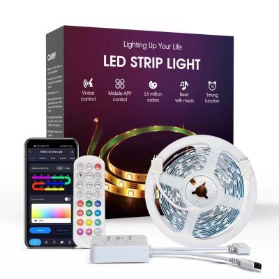 China 5m Smart LED Light Strip Remote Control Sync To Music Addressable SMD5050 Dream Color for sale