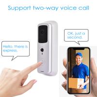 China Rechargeable Home Smart Wireless Video Doorbell Tuya Wifi Intercom Doorbell for sale