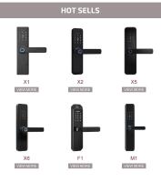 China Fingerprint Cylinder Smart Wifi Door Lock Double Tuya Access Wifi Fingerprint Door Lock for sale