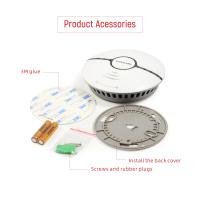 China Tuya App Control Photoelectric Optical WIFI Smart Smoke Detector For Home Security for sale