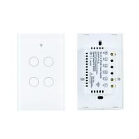 China 1/2/3/4/6/8 Gang Light Smart Wifi Wall Switch RF433 need Neutral Wire Tuya App Control Works with Alexa for sale