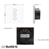 China 110V 220V LED 3 Gang Smart Light Switch Dimmer for Smart Home for sale