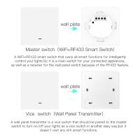 China 1 2 3 4 Gang Smart Light Push Button Switch With Remote Tuya Remote Control Home Wall Light Switch for sale