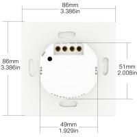 China 1 2 3 4 Gang Smart Light Push Button Switch With Remote Tuya Remote Control Home Wall Light Switch for sale