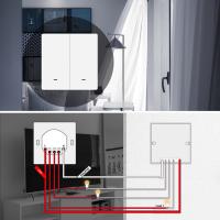 China Multi Gang Smart Switch Tuya Wifi Mechanical Switch Multi Function Smart Push Button Switch for sale