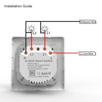 China WIFI 2 Gang Smart Switch No Neutral for sale