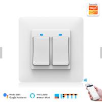 China WIFI 2 Gang Smart Switch No Neutral for sale