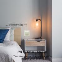 China EU UK Standard Tuya Smart Life WiFi Light Switch 10A 1 Gang Light Switch With LED Indicator for sale
