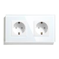 China 2.4 GHz WiFi EU Smart Power Outlet In Wall Works With Amazon Alexa Google Home Requires for sale