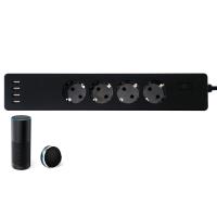China Power Strip 4 EU Smart Wifi Socket Plug 4 USB Tuya Voice Control With Alexa Google Home for sale