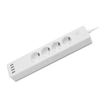 China Power Strip 4 EU Smart Wifi Socket Plug 4 USB Tuya Voice Control With Alexa Google Home for sale