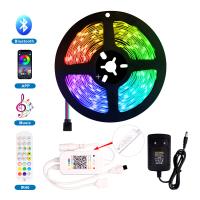 China RGB 5m 10 Meter LED Strip Lights With Remote 5050 1800lm IR 44 Keys for sale
