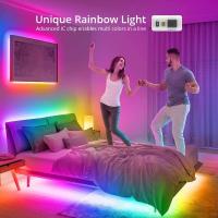 China 32.8ft RGB Smart LED Light Strip Music Sync Color Changing LED Strip Lights 7.2W/M for sale